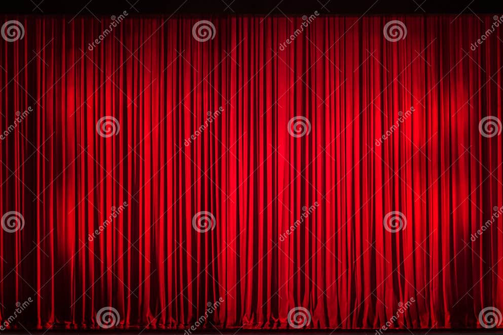 Red Curtain stock image. Image of awards, concert, arts - 40041709