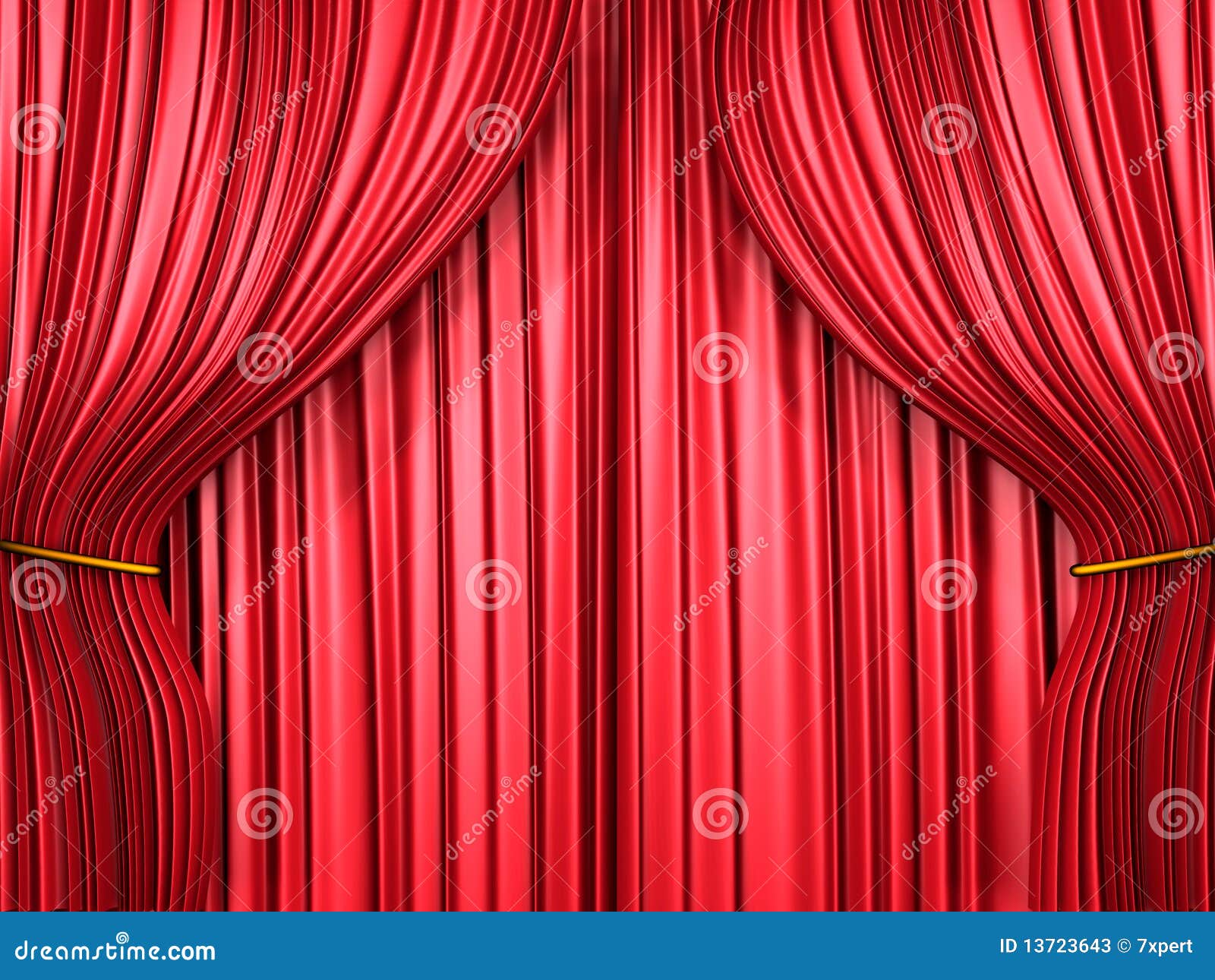 Red curtain composition stock illustration. Illustration of theater ...