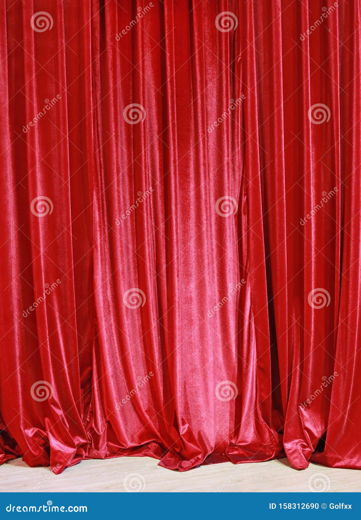Red Curtain Fabric Background Texture Stock Photo - Image of cinema ...