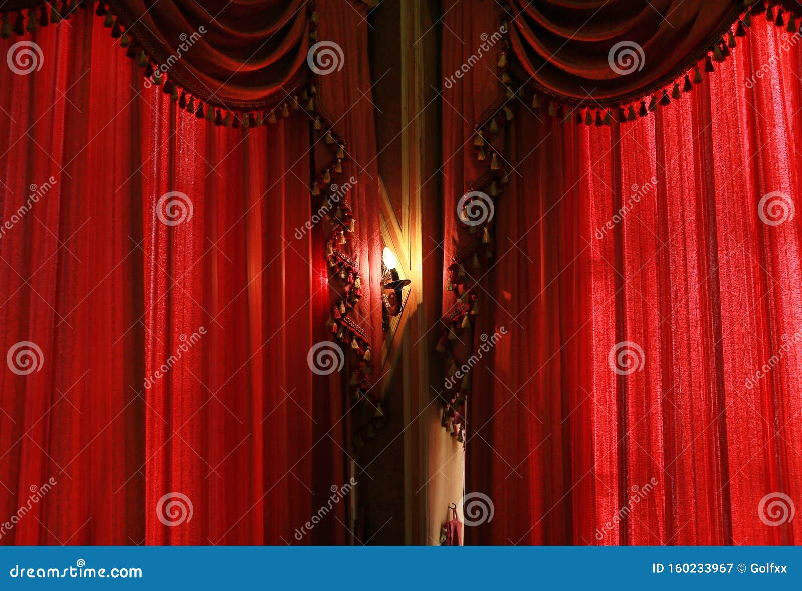 Red Curtain Fabric Background Texture Stock Image - Image of ceremony ...
