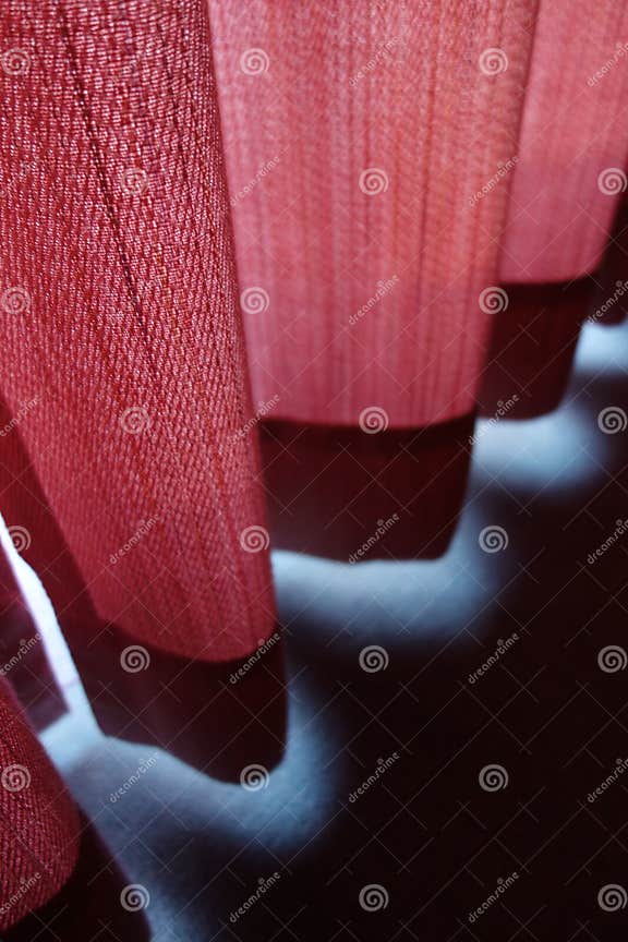 Red curtain stock image. Image of backlight, structure - 144204243