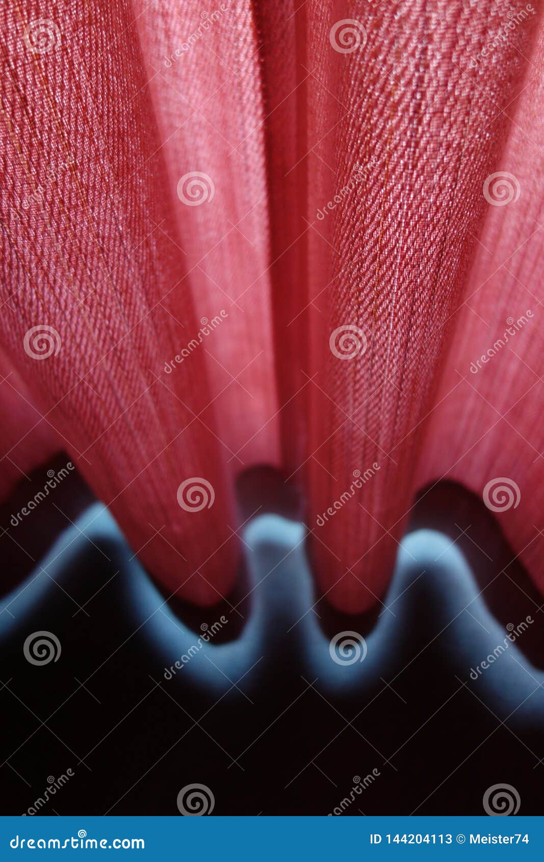 Red curtain stock image. Image of backlight, shadow - 144204113