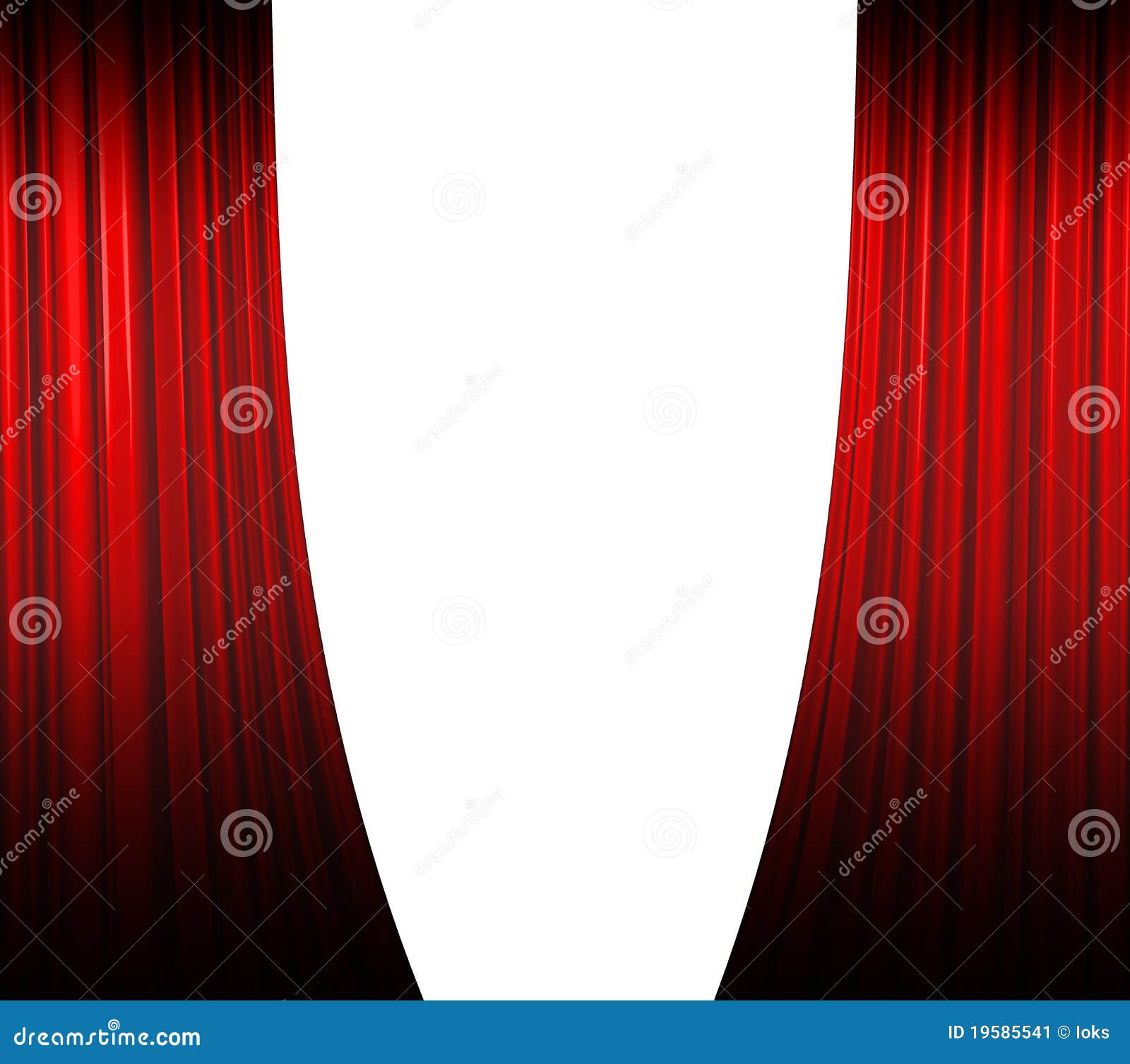Red Curtain Opening stock illustration. Illustration of show - 19585541