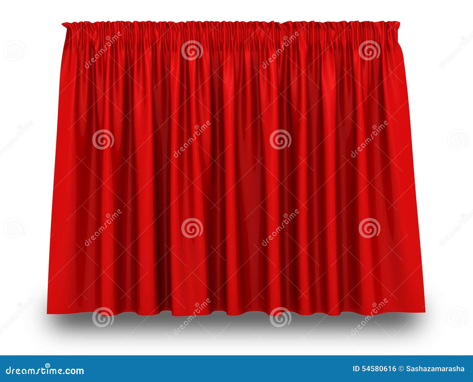 Red Curtain with Shadow on White Background Stock Photo - Image of ...