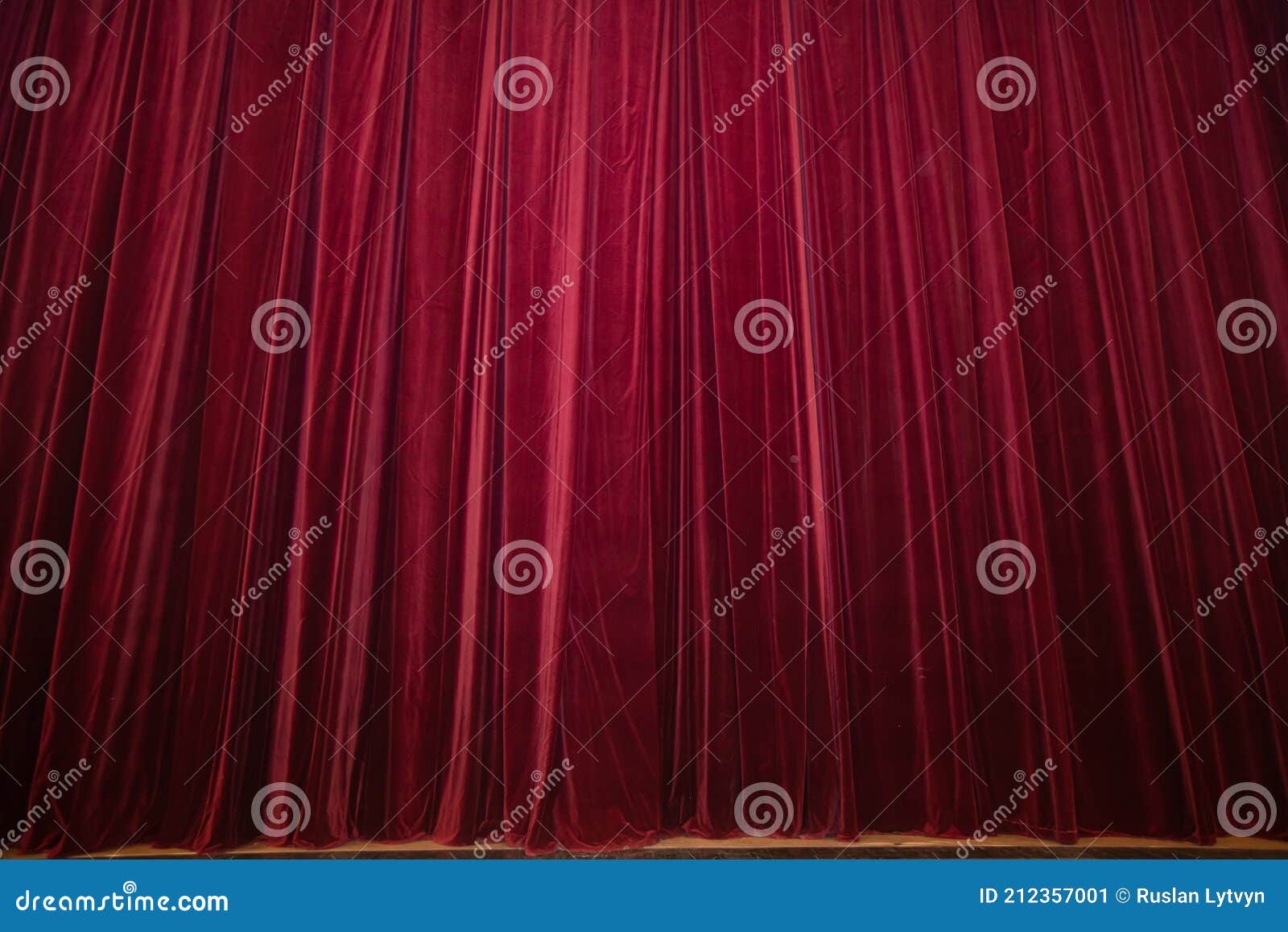 Red curtain in theatre stock image. Image of curtains - 212357001