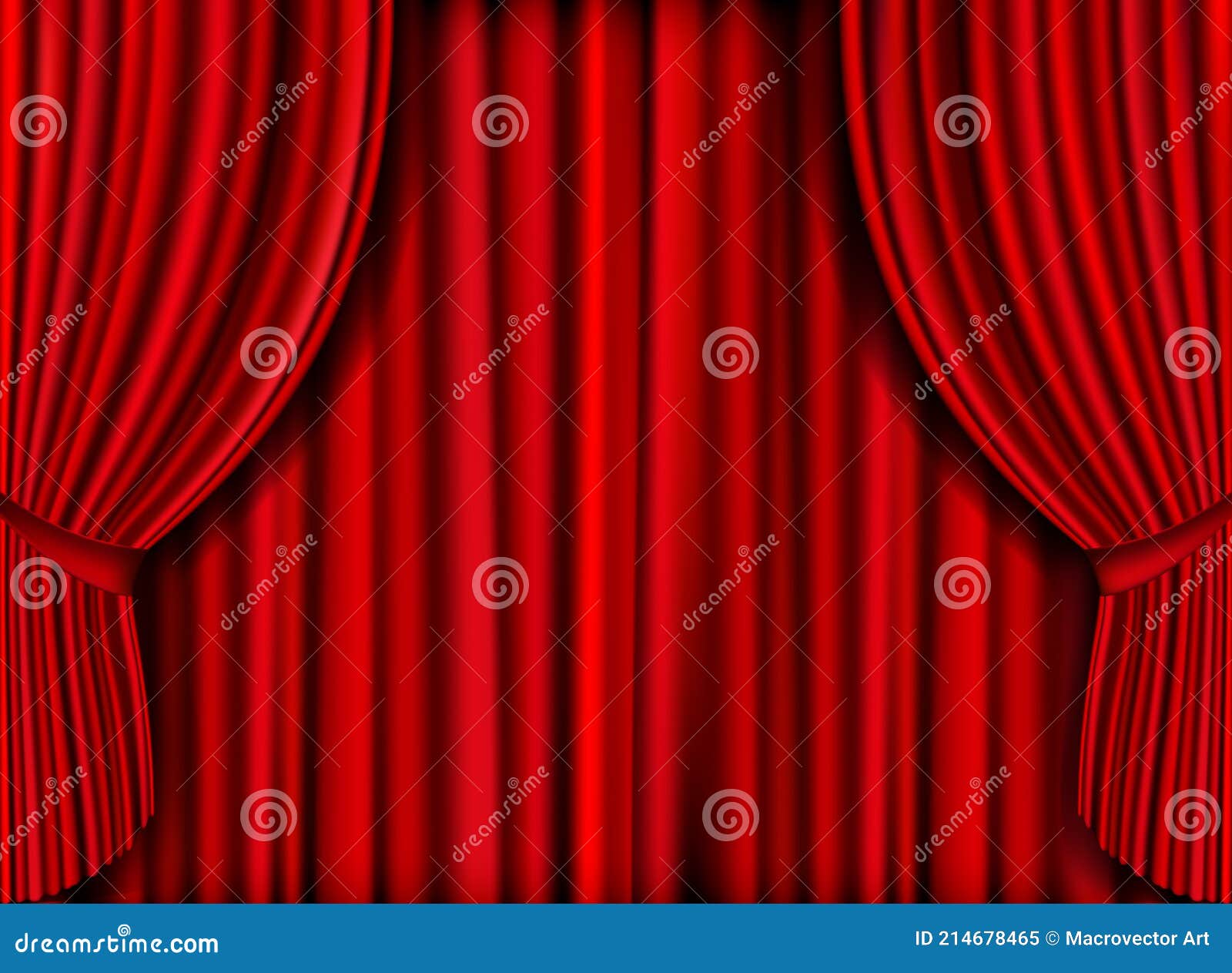 Red Curtain Design Vector Illustration Stock Vector - Illustration of ...