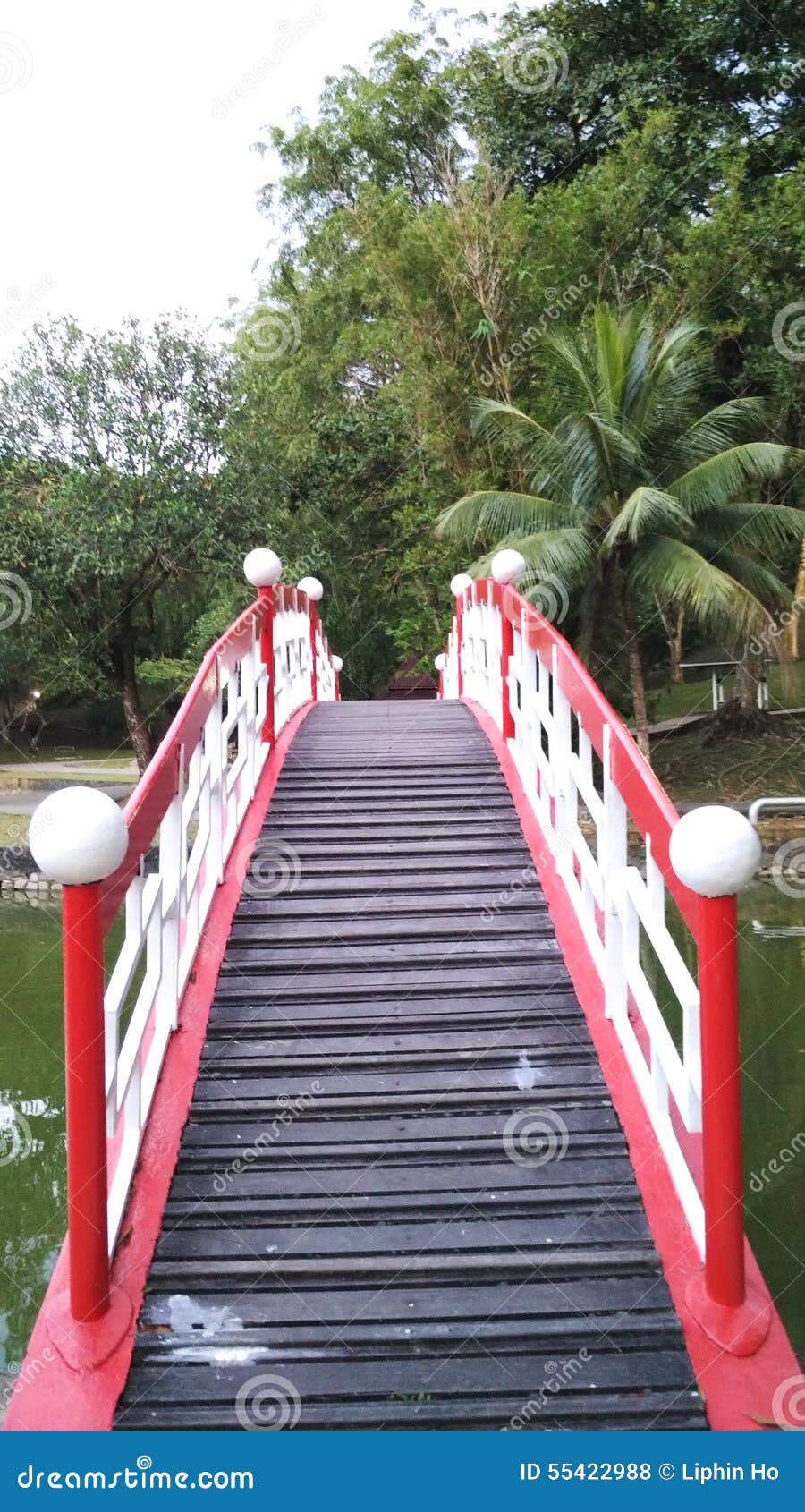 Red Curve Bridge stock photo. Image of bridge, chinese - 55422988