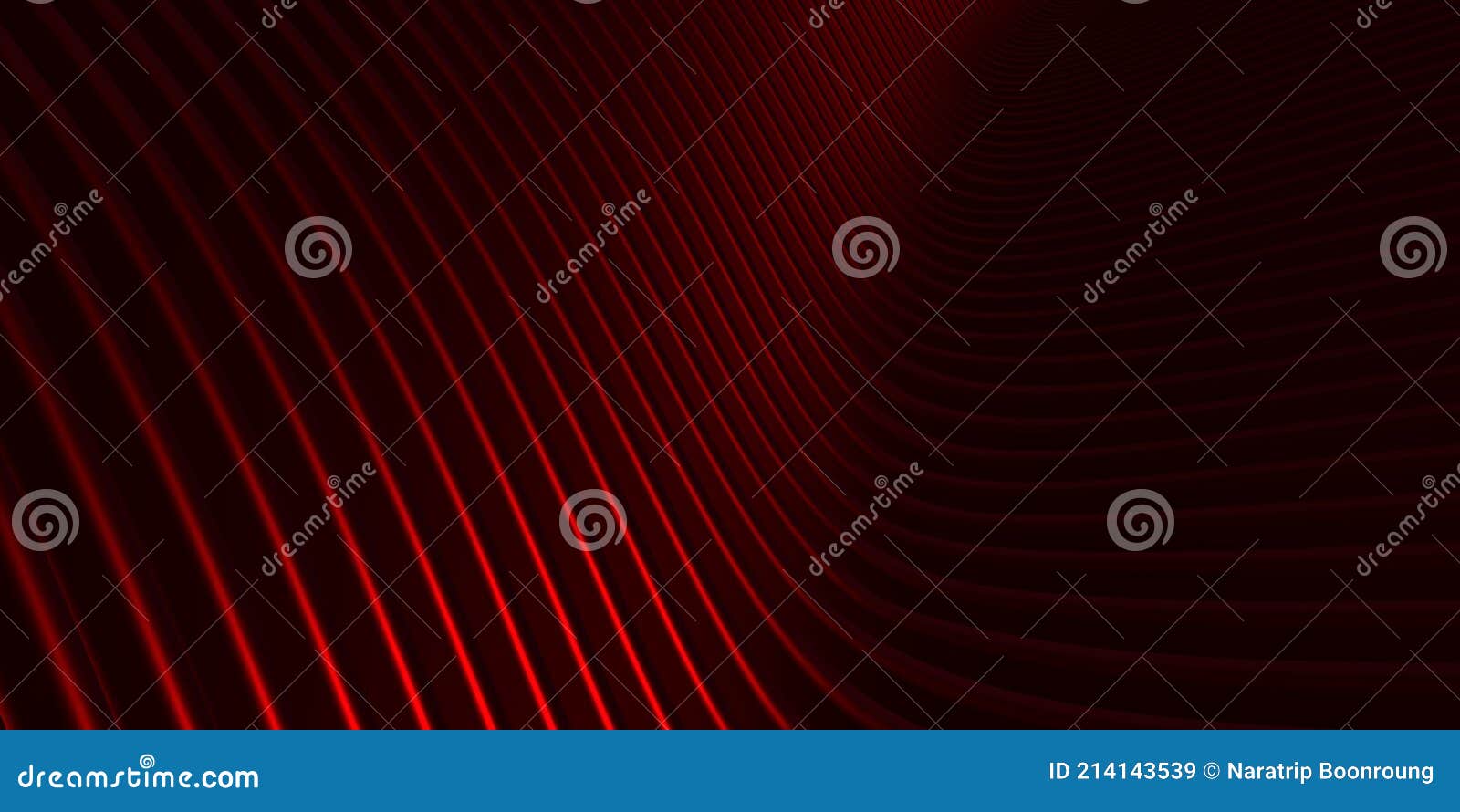 Red Curve Distorted Shape Parallel Lines Red Plastic Tube Texture ...