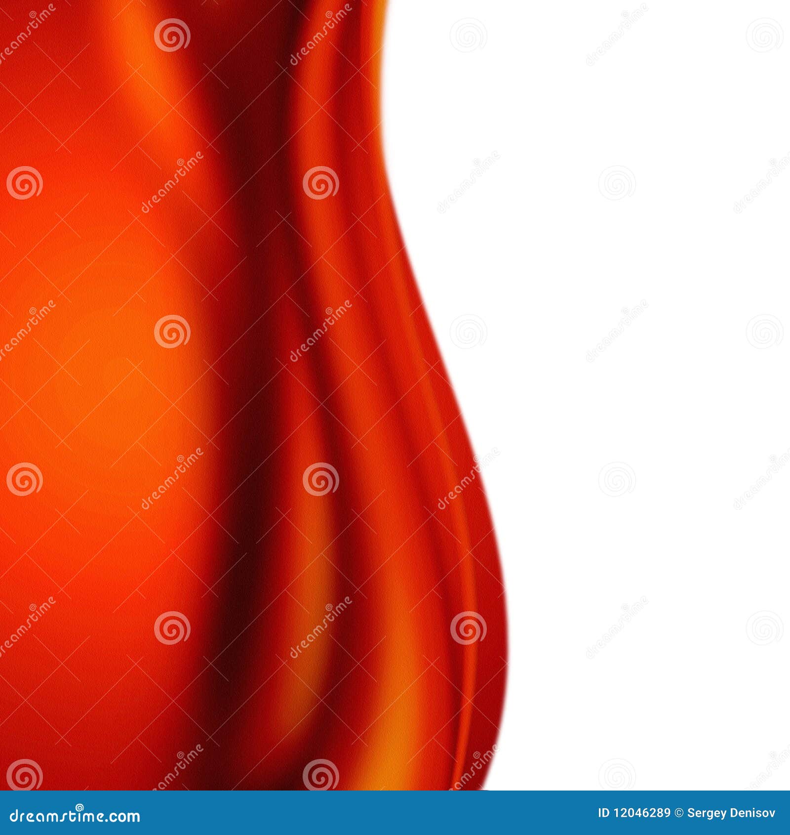 Red curve folded cloth stock illustration. Illustration of cloth - 12046289