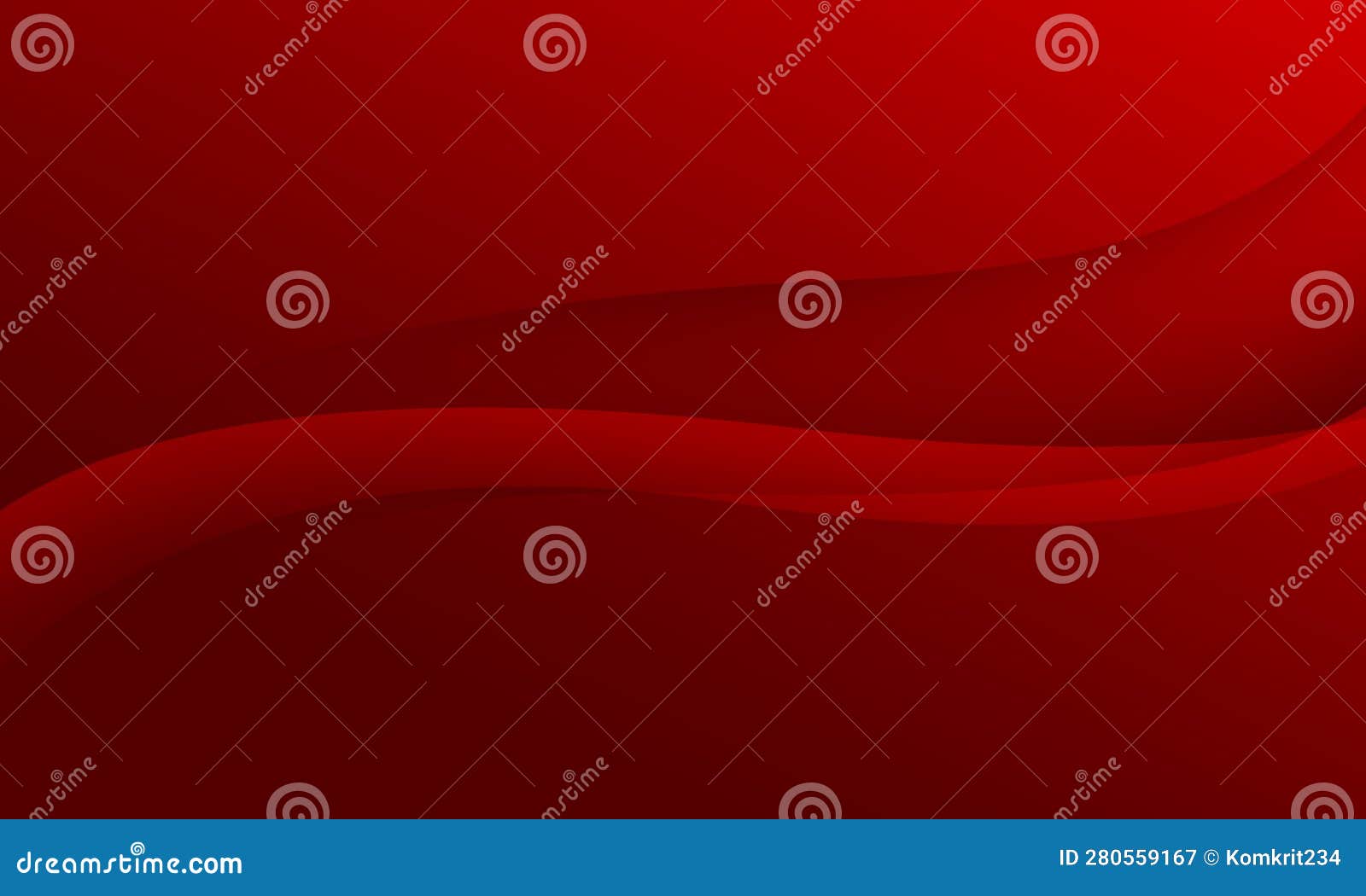 Red Curve Wave Lines Soft Gradient Abstract Background For Artwork Design Stock Illustration