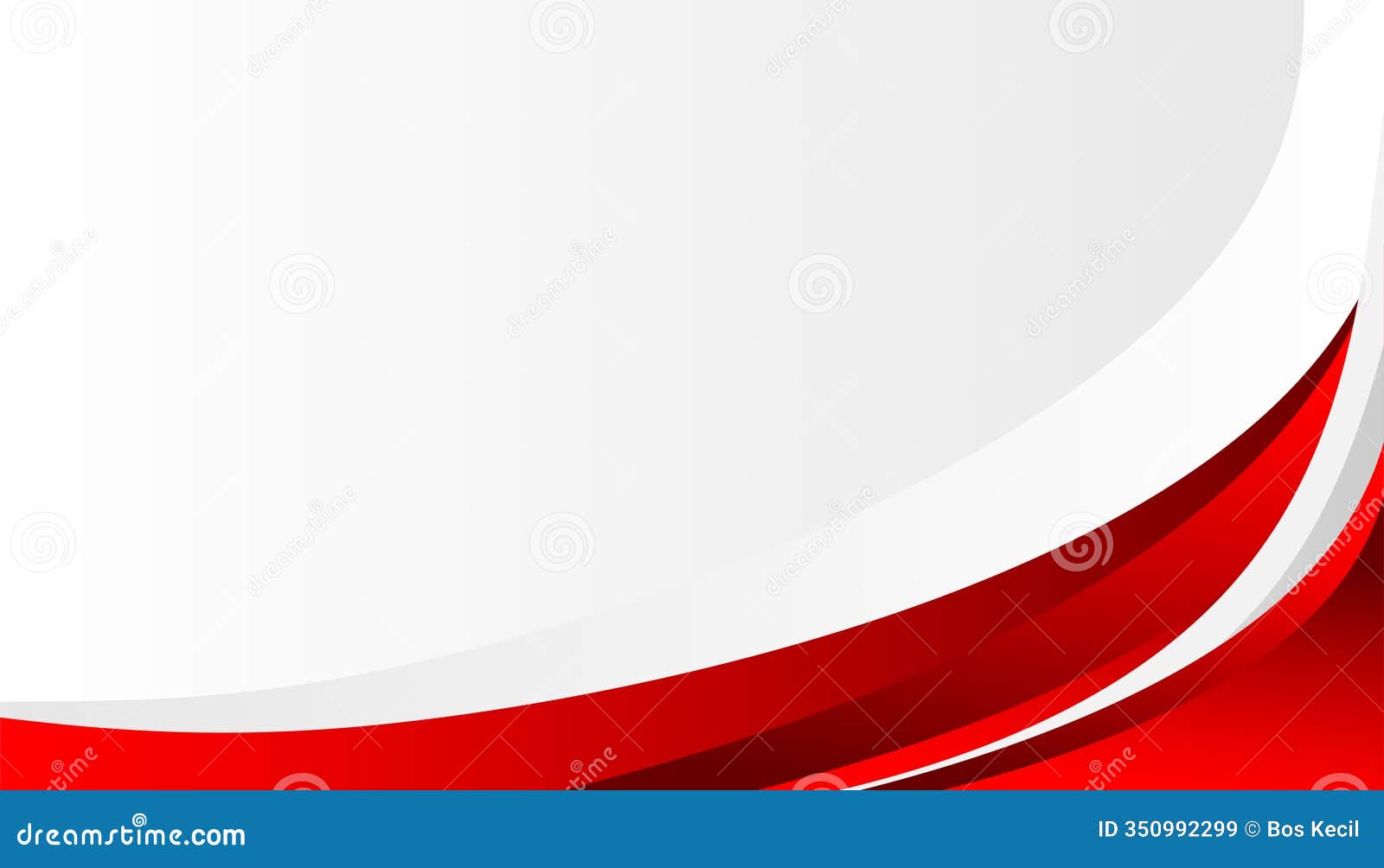 Red Curve on a White Background Vector Stock Illustration ...