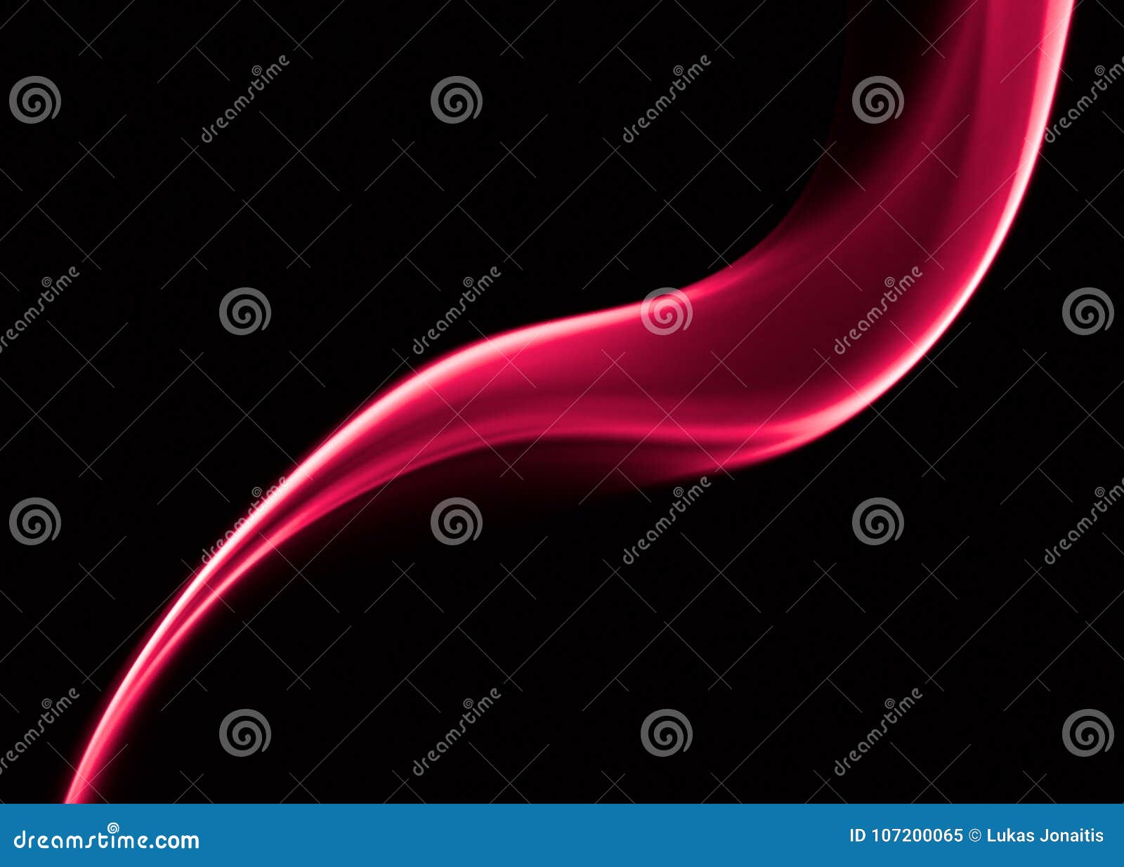 Red curved shapes of smoke stock illustration. Illustration of color ...