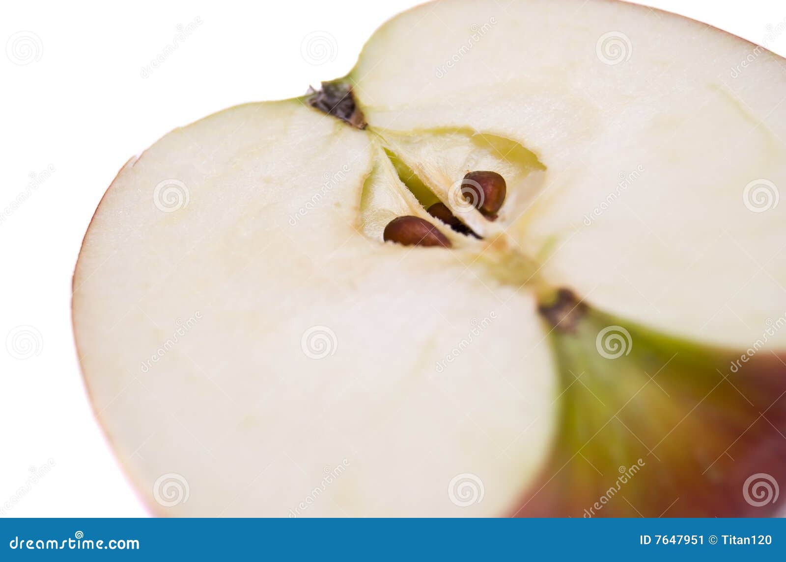 Red Cut Apple on a White Background Stock Image - Image of front, juicy ...