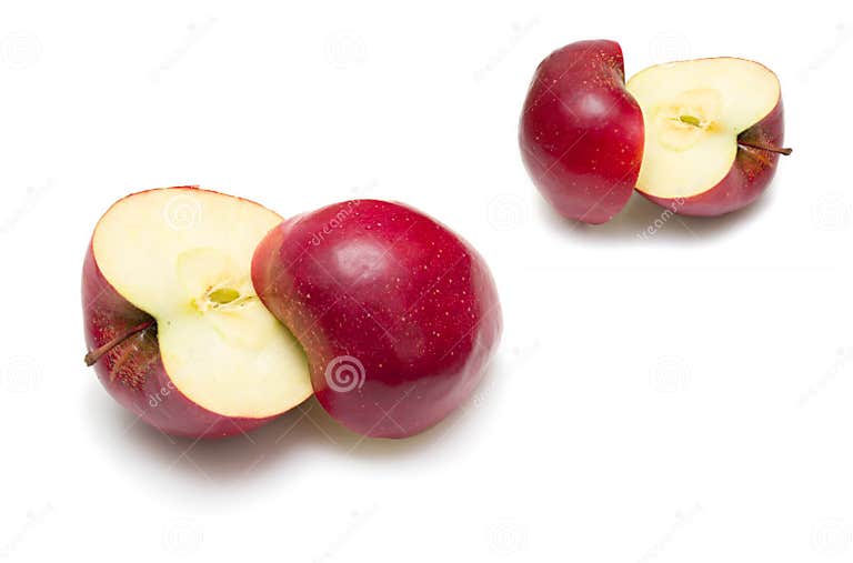 Red cuted apples stock photo. Image of food, slice, apple - 7231598