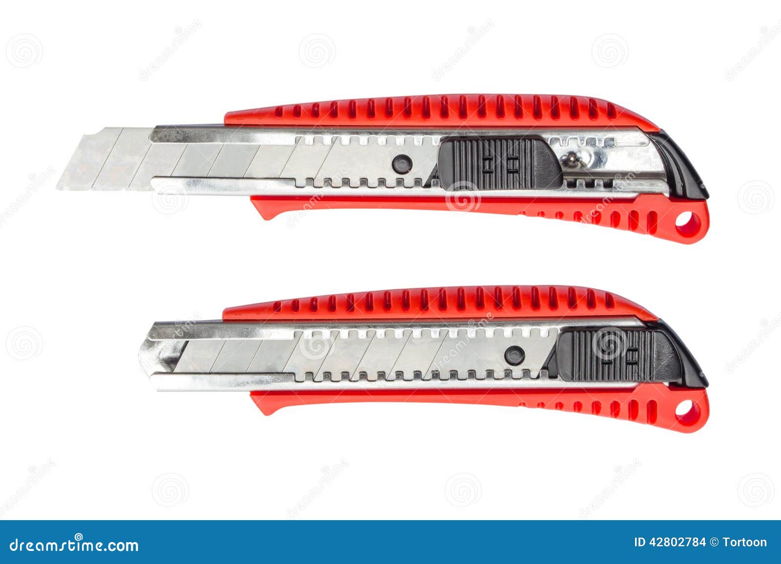 Red Cutter on Isolated White Stock Illustration - Illustration of ...