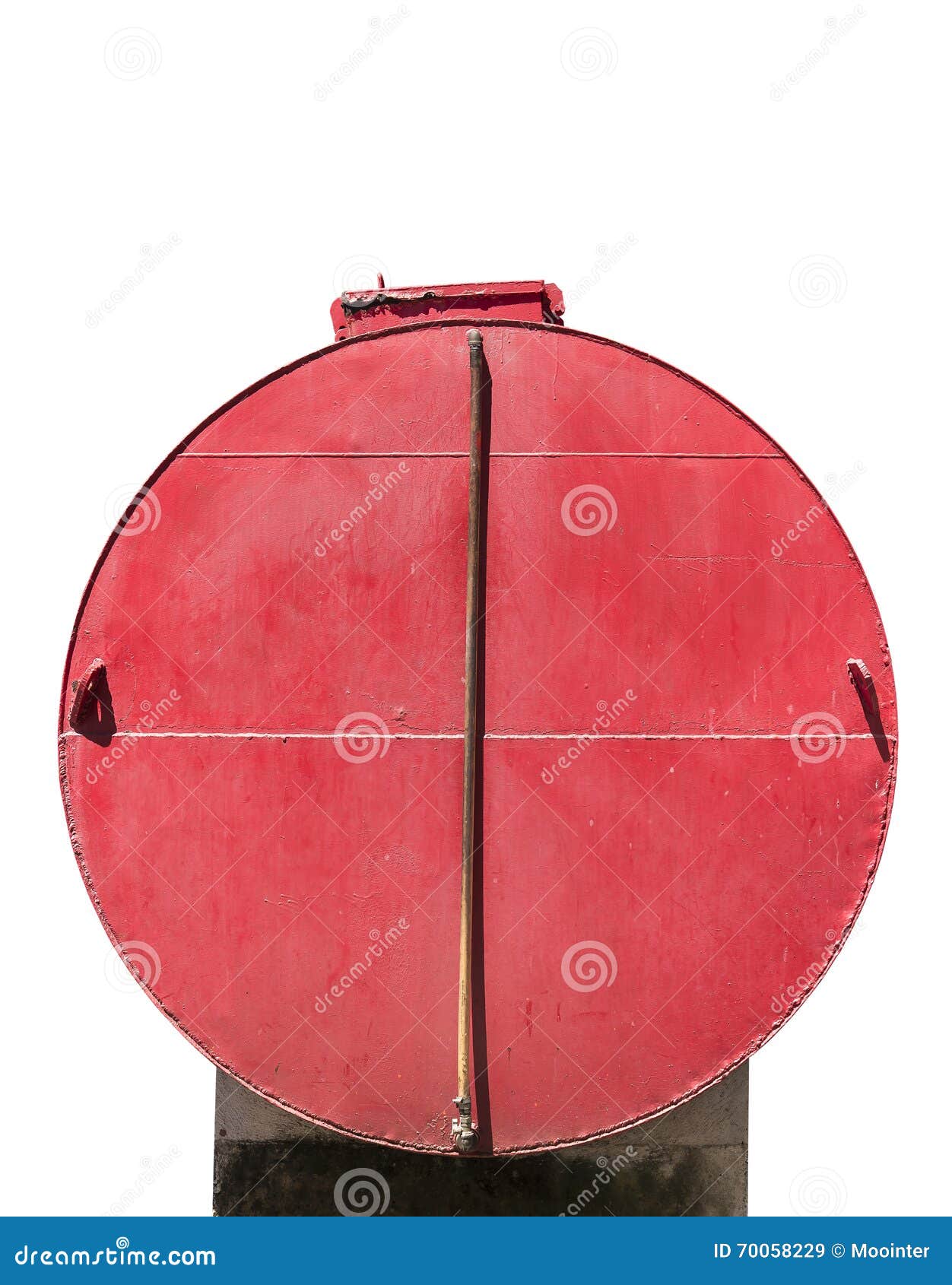 Red cylinder tank. stock image. Image of digging, hazard - 70058229
