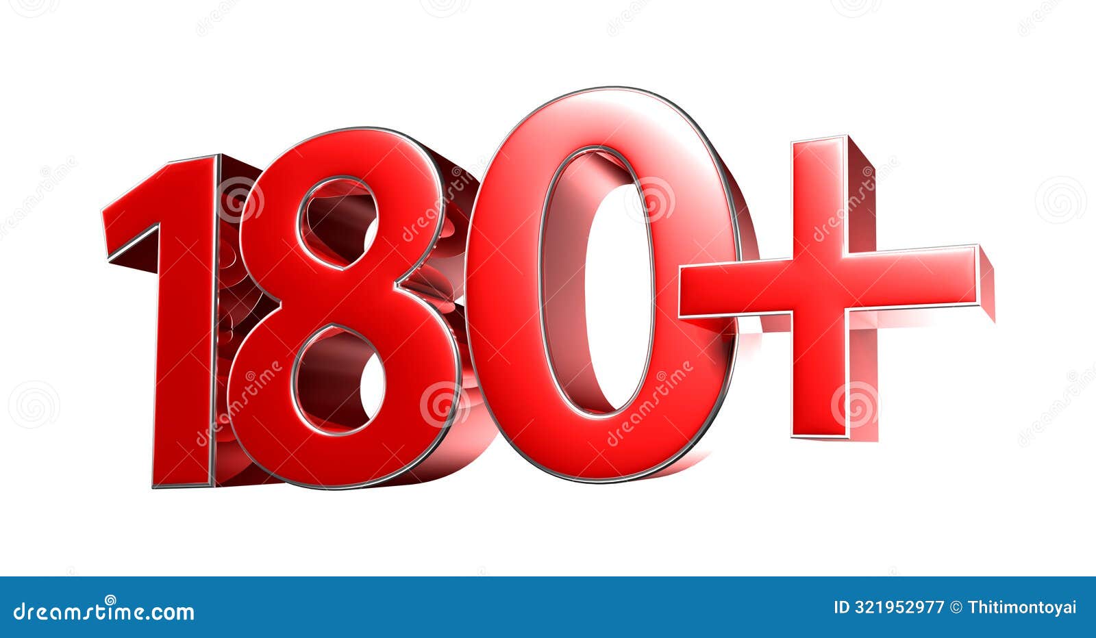 180+red 3D stock illustration. Illustration of business - 321952977