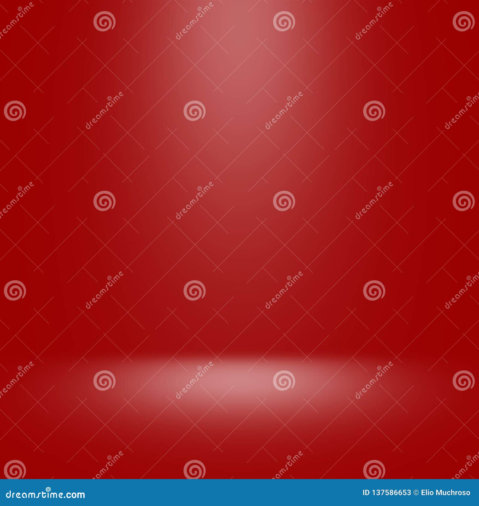 Red Studio Background with Spotlight Stock Illustration - Illustration ...