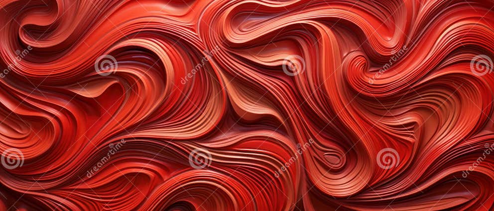 Red 3d pattern swirly stock illustration. Illustration of loop - 317214395