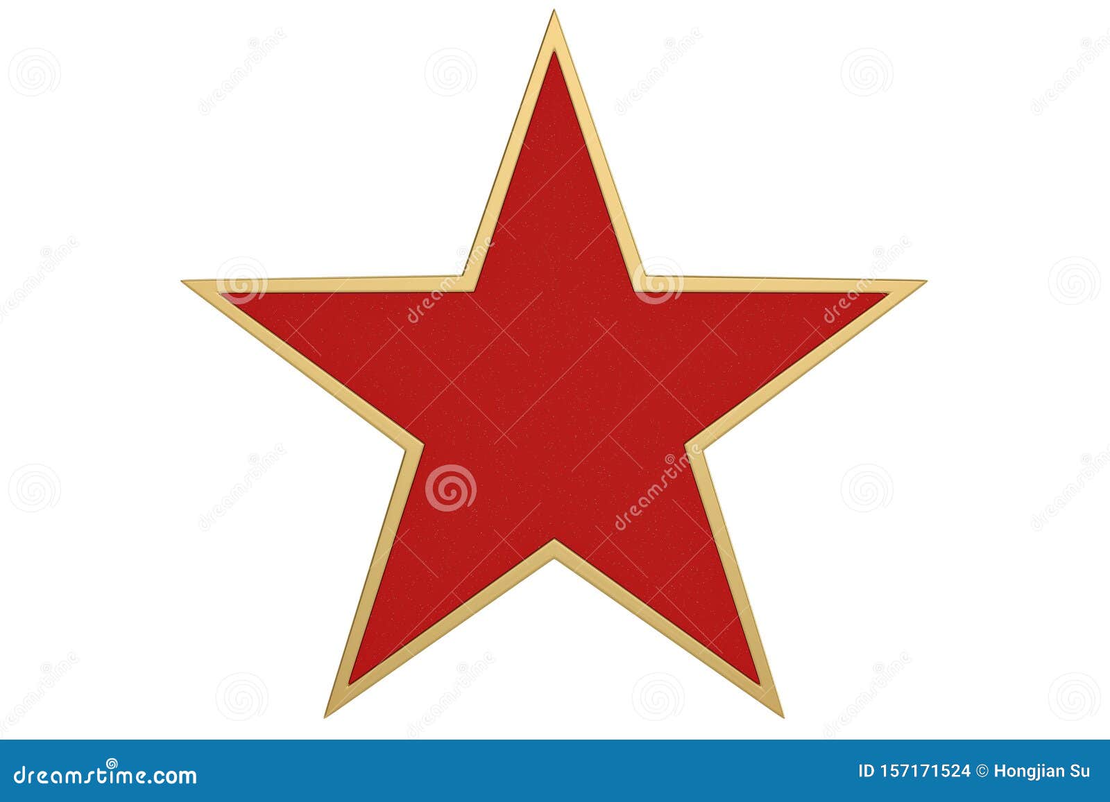 Red 3D Star Isolated on White Background. 3D Illustration Stock ...