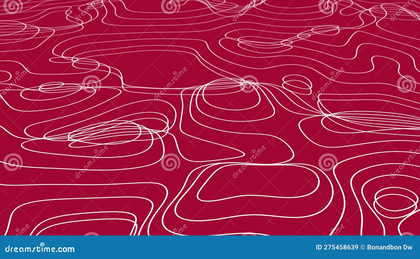 Red 3D Topographic Map Background Concept Abstract Background. Space ...