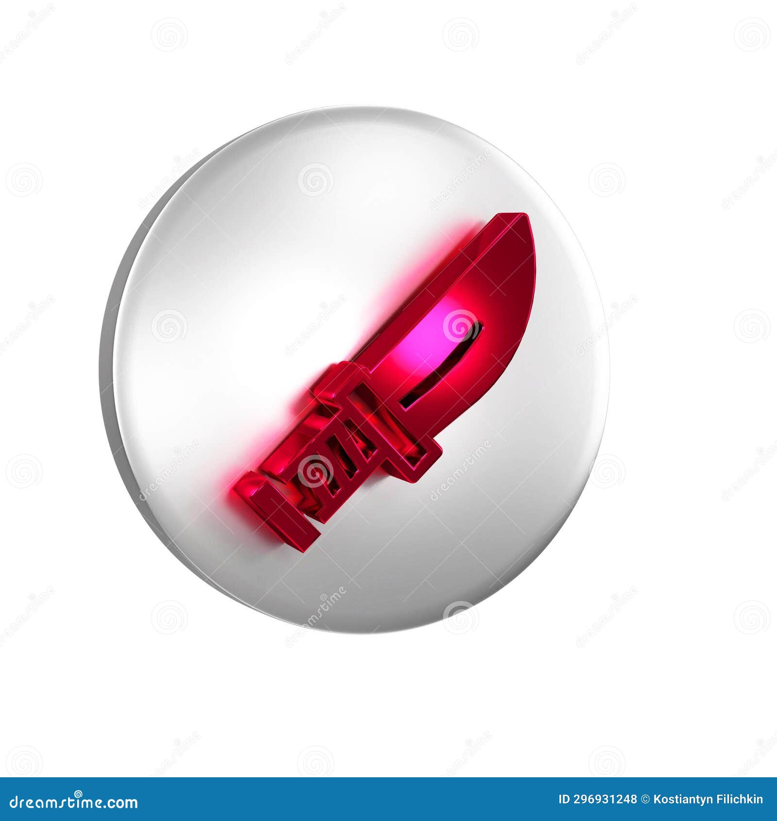 Red Dagger Icon Isolated on Transparent Background. Knife Icon. Sword ...