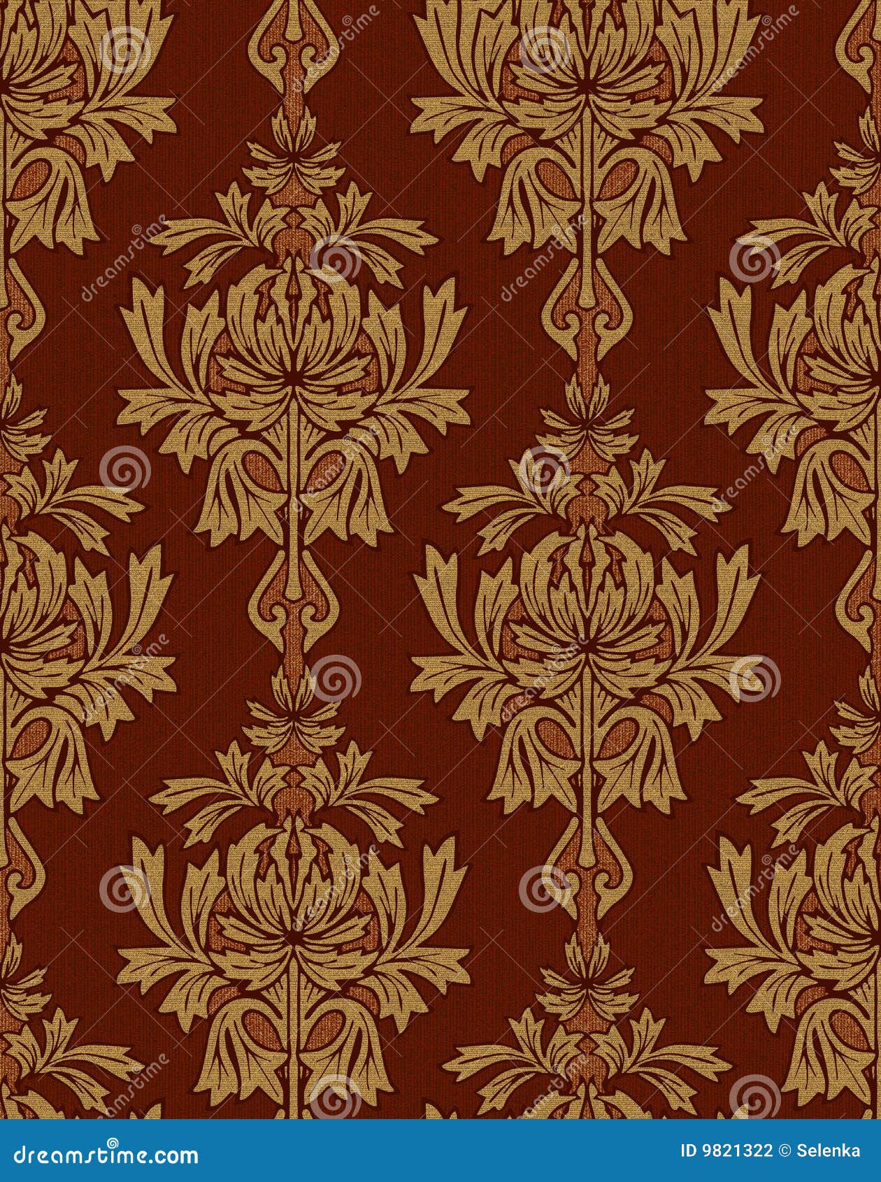 Red damask background stock illustration. Illustration of floral - 9821322