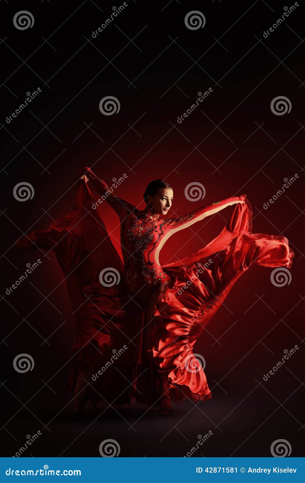 Red dance stock image. Image of culture, actress, dress - 42871581