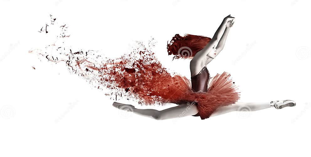 Red Dancer stock illustration. Illustration of stain - 28247470