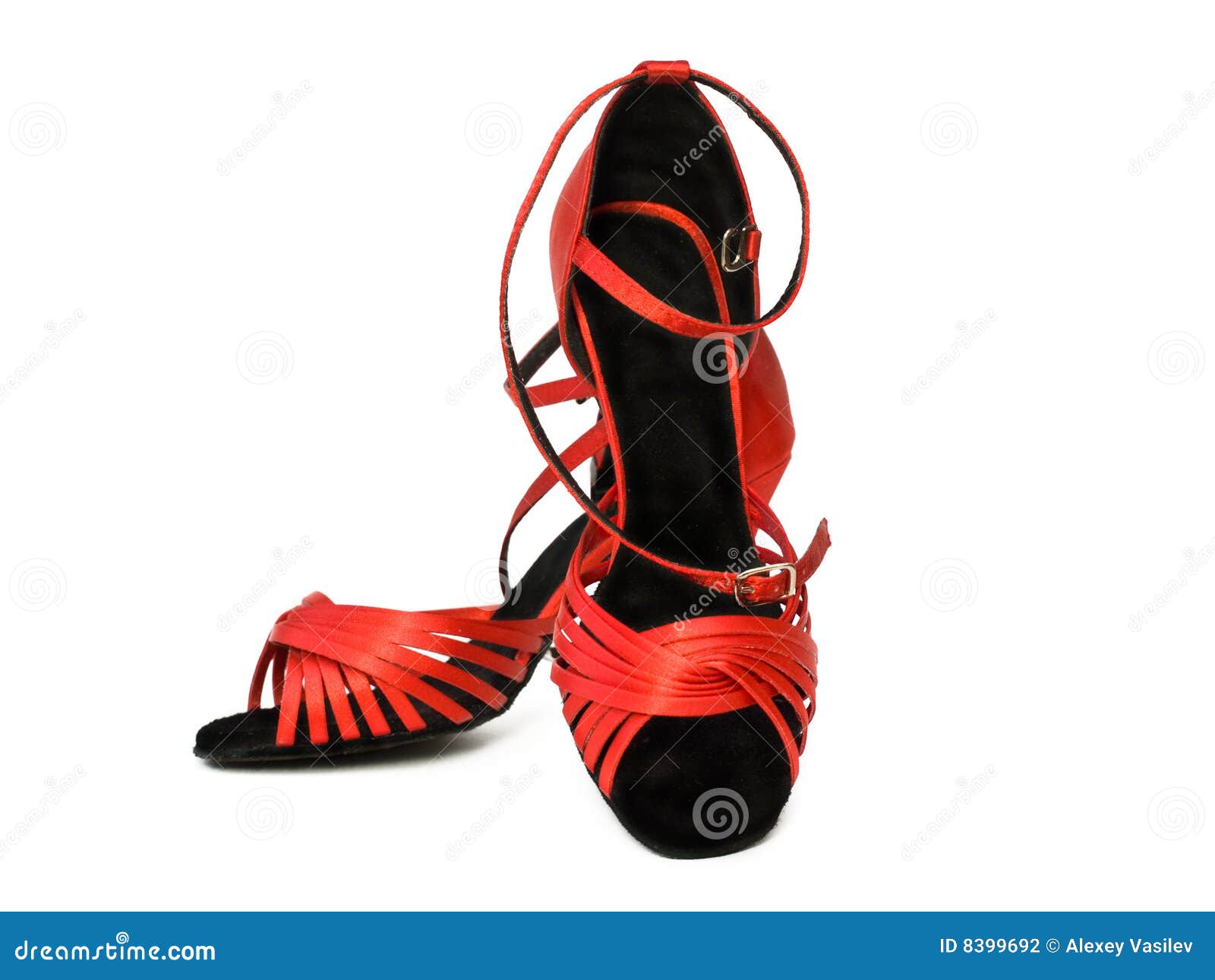 Red dancing shoes stock photo. Image of braided, sandals - 8399692
