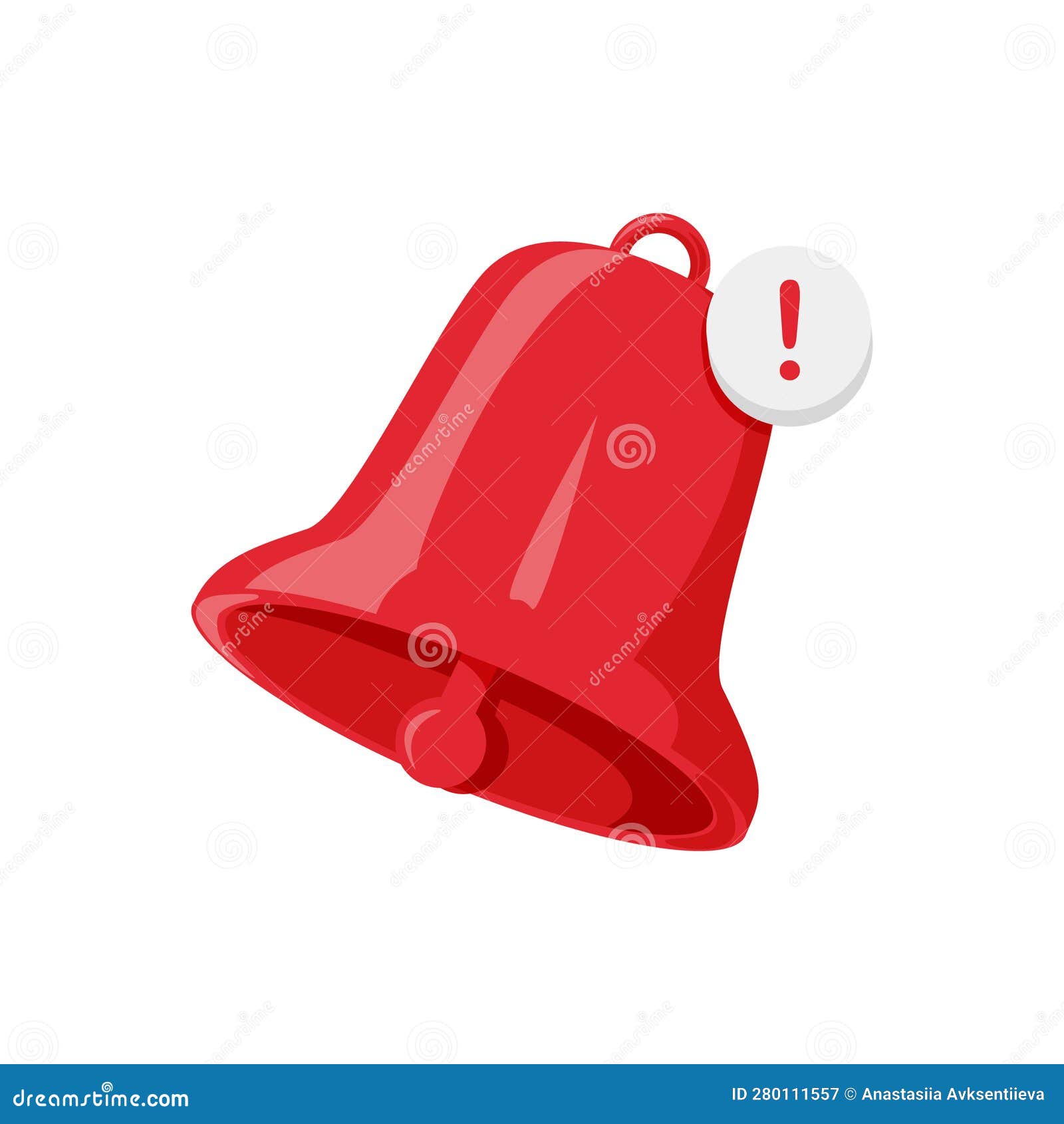 Red Danger Attention Bell Or Emergency Notifications Alert On Rescue ...