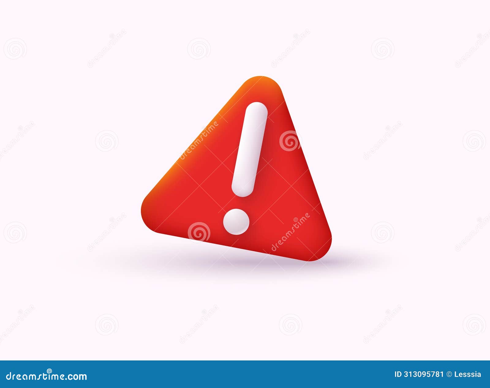 Red Danger Attention Bell or Red Emergency Notifications Alert on ...