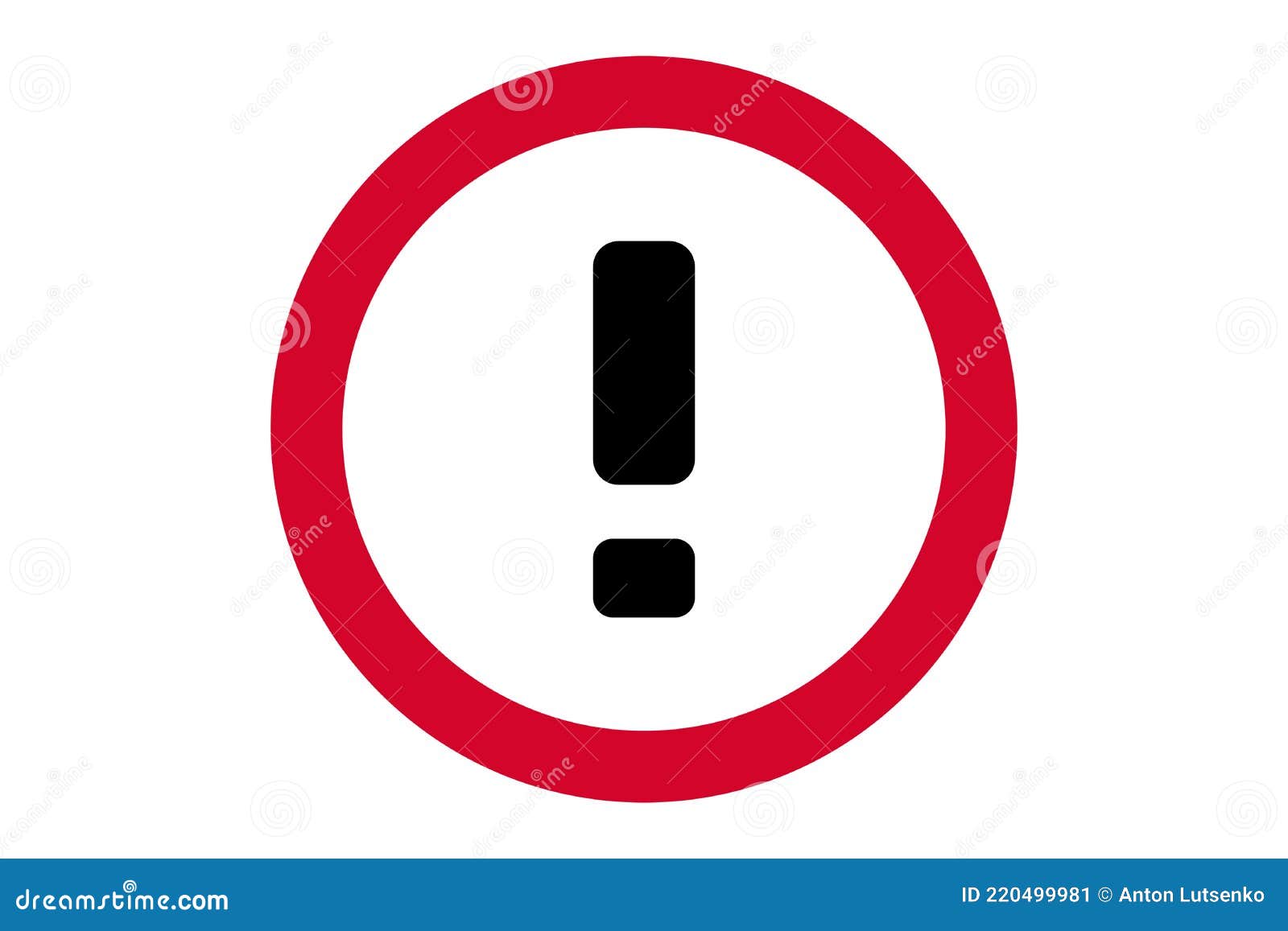 Danger Round Corner Warning Sign Set Vector Illustration ...