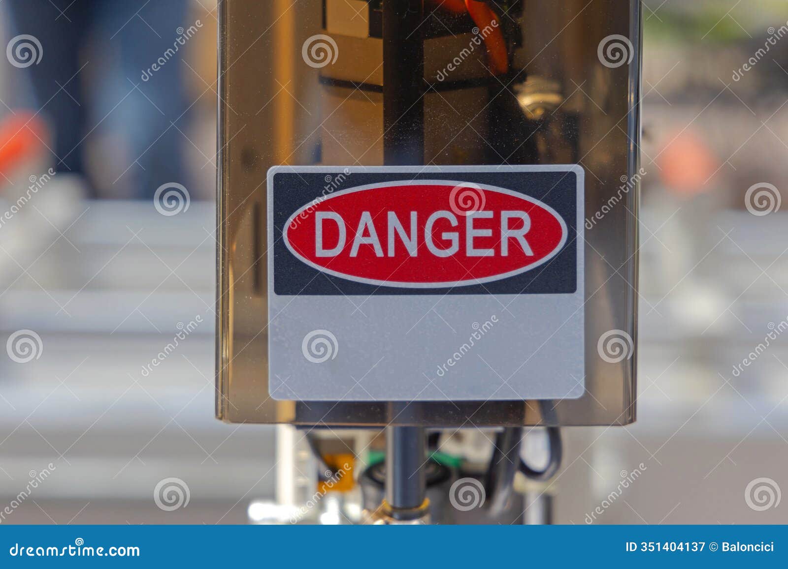 Red Danger Sign stock image. Image of warning, workshop - 351404137