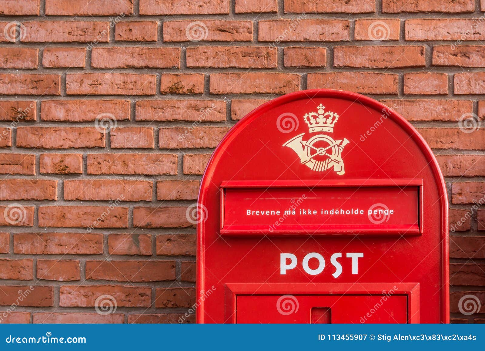 Danish Mailbox on a Brick Wall Editorial Photography - Image of nord ...