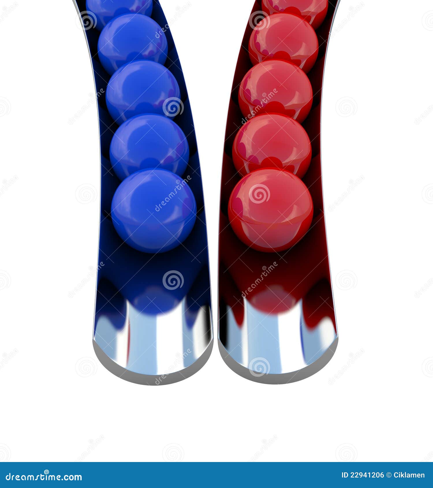 Red and dark blue balls stock illustration. Illustration of group ...
