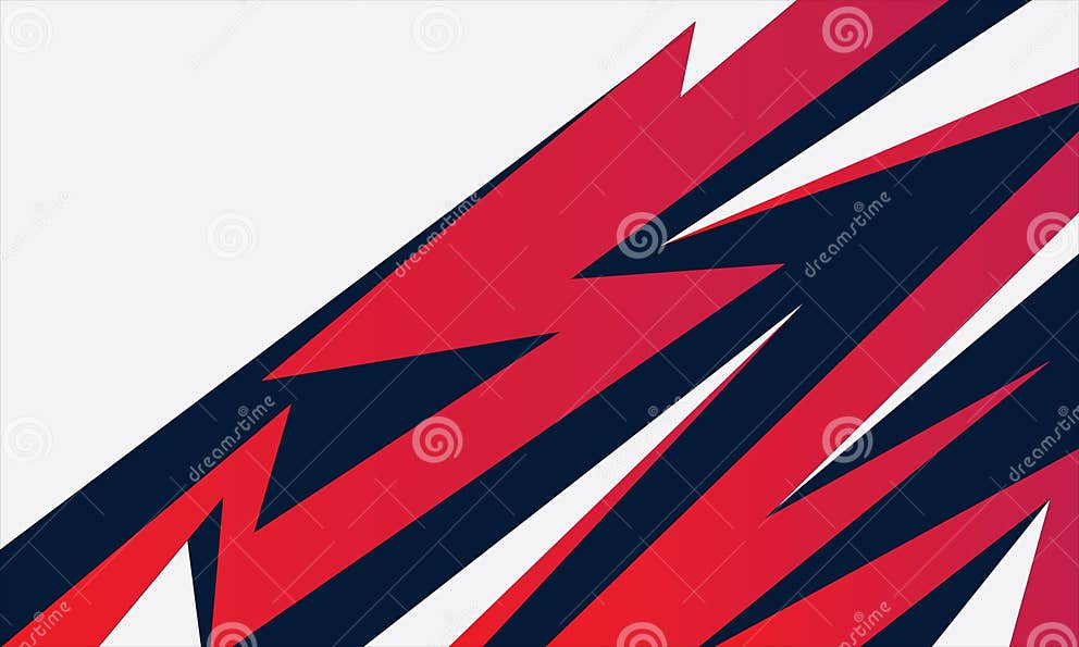 Red Color Sports Background with Geometric Sharp Shapes Stock Vector ...