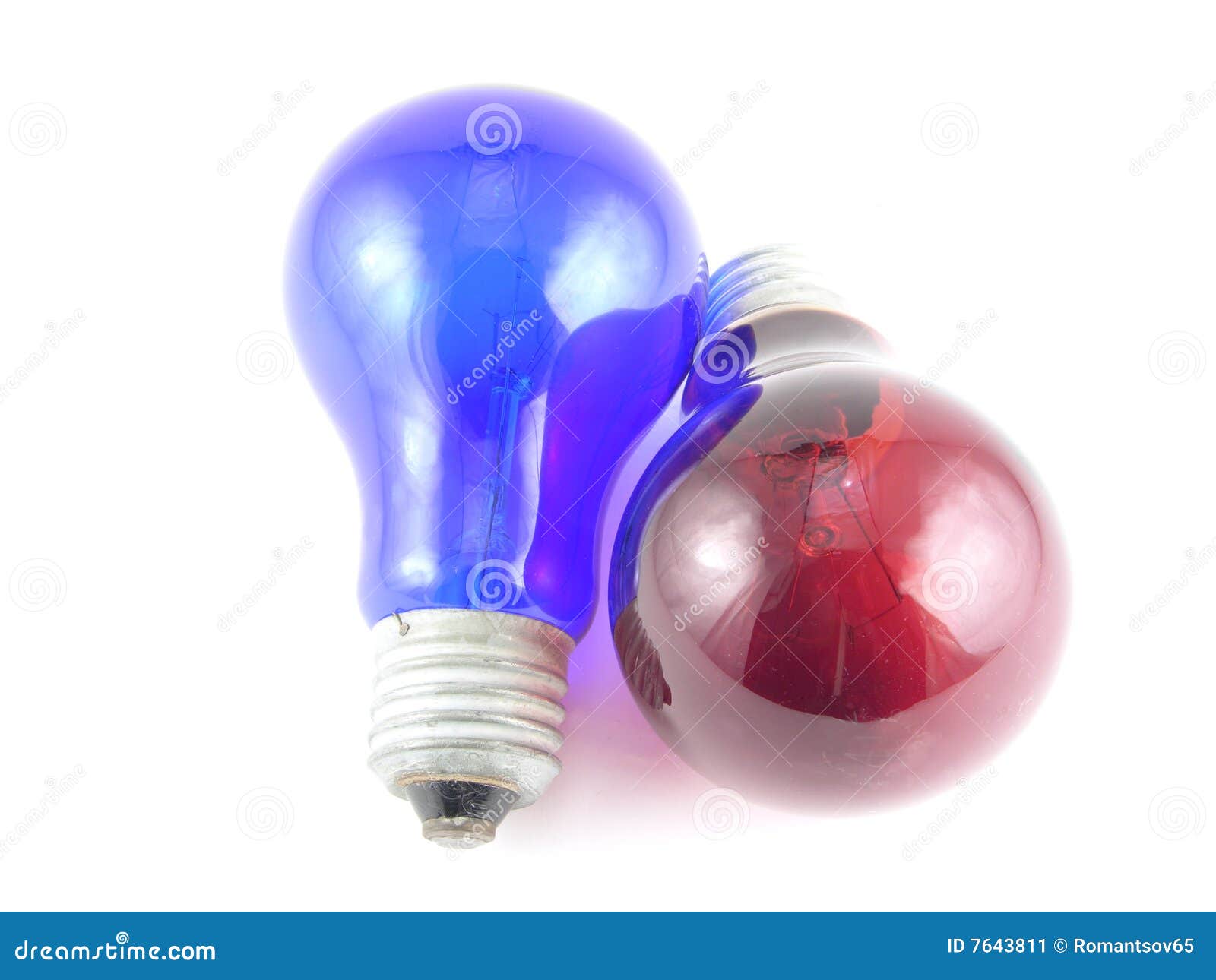 Red and dark blue lamps stock image. Image of glass, celebratory - 7643811