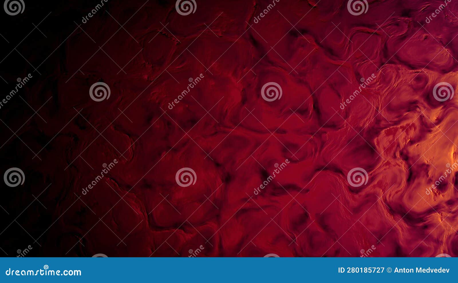 Red Dark Shaded Bio Forms Material - Abstract 3D Illustration Stock ...