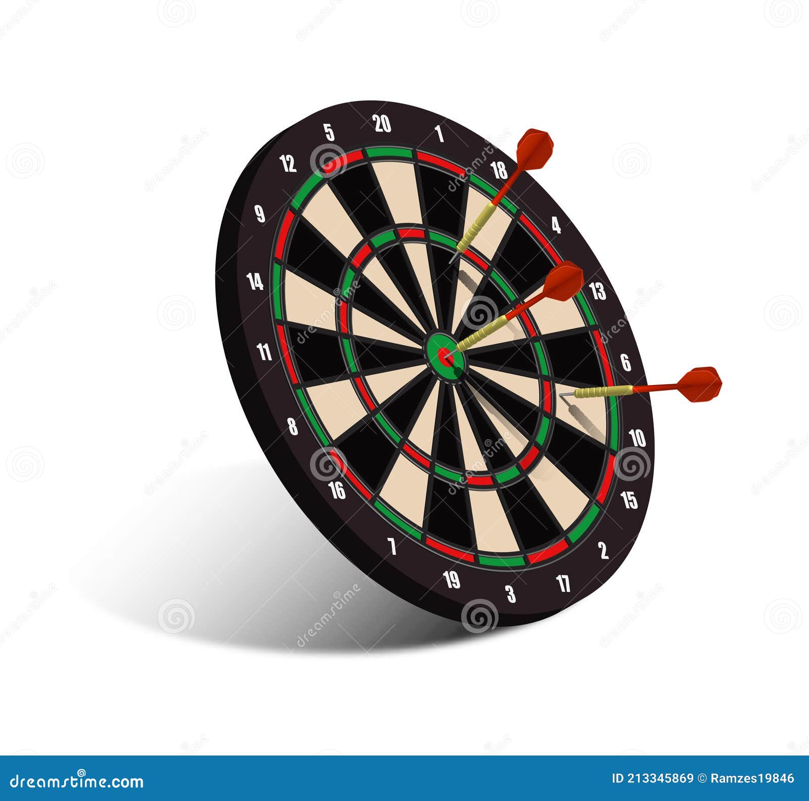 Red Dart Arrows in Center of Sports Target. Black and White Board ... Red Dart Arrows in Center of Sports Target. Black and White Board ...