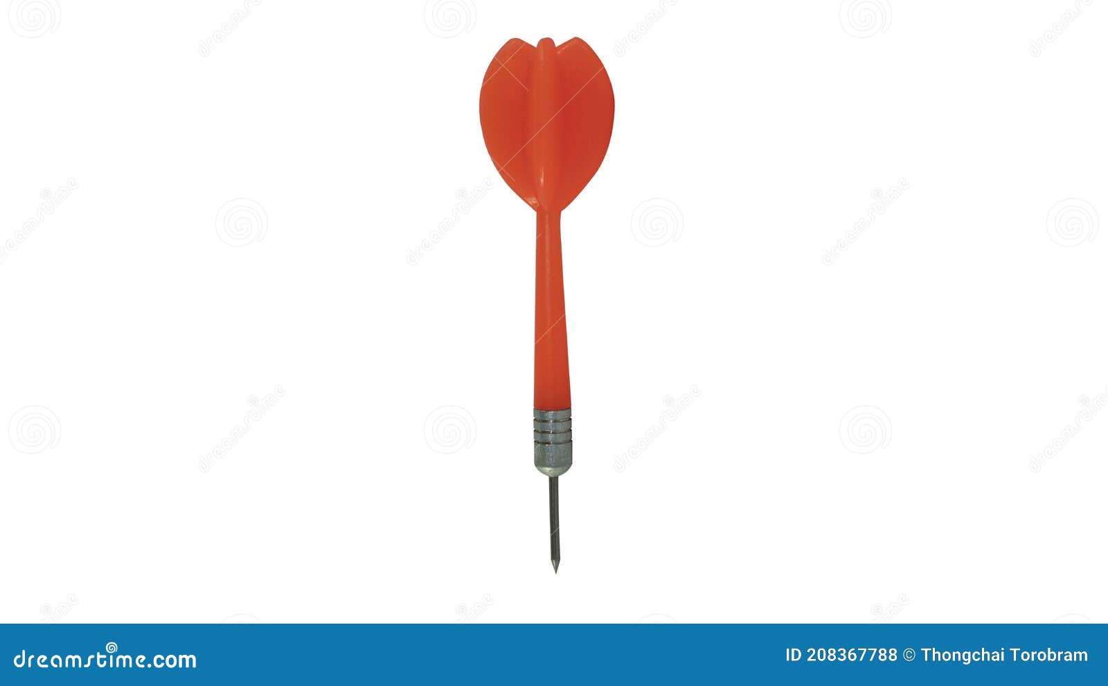 A Red Dart Isolated on a White Background. Stock Photo - Image of goal ...