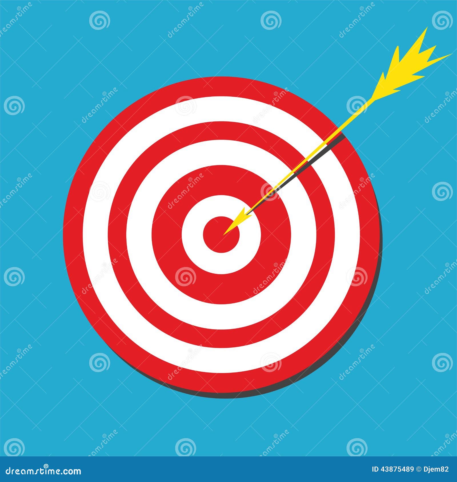 Red Darts Target Aim Stock Vector Illustration Of Design 43875489