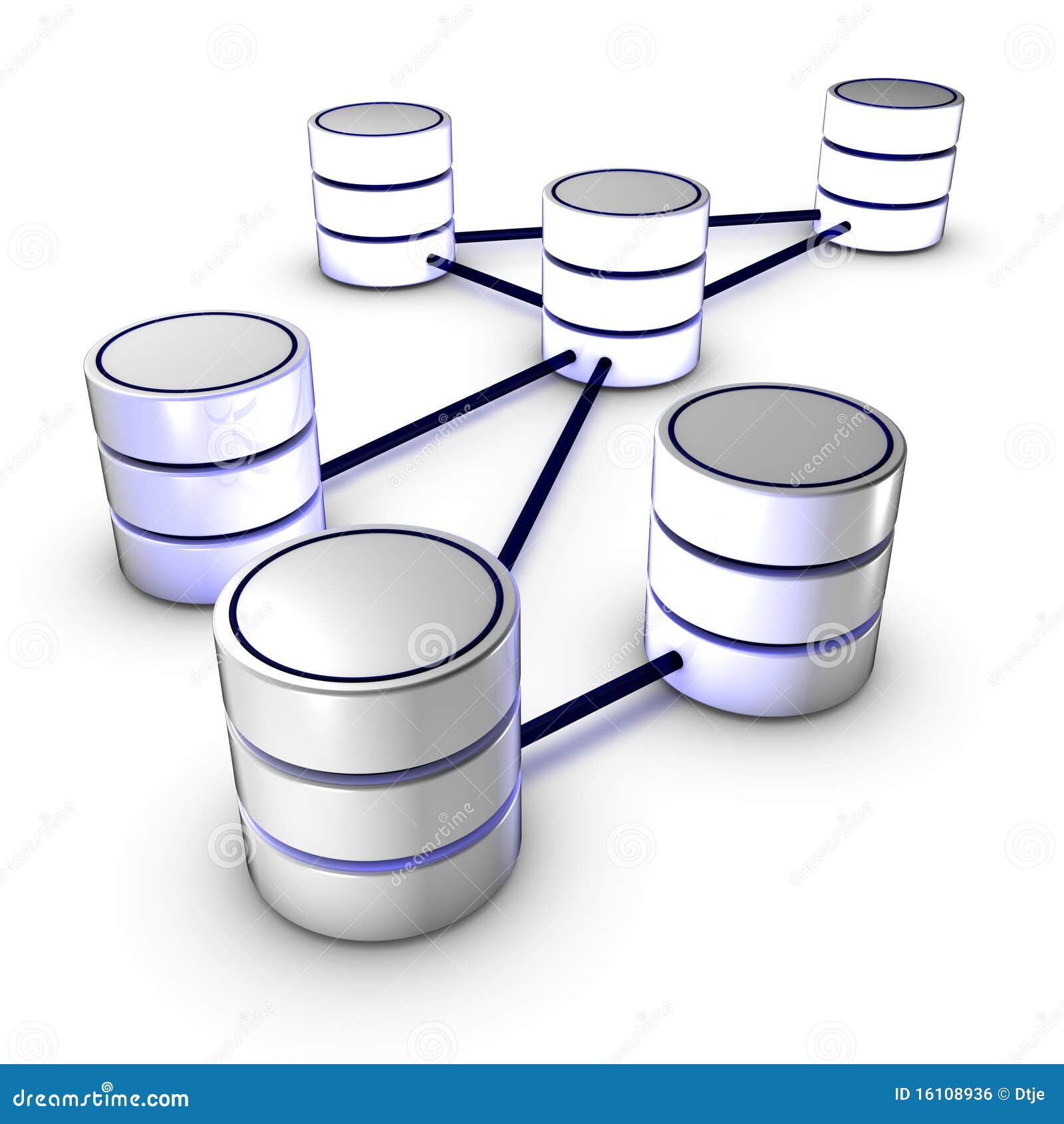Red de la base de datos stock de ilustración. Ilustración de columna ...