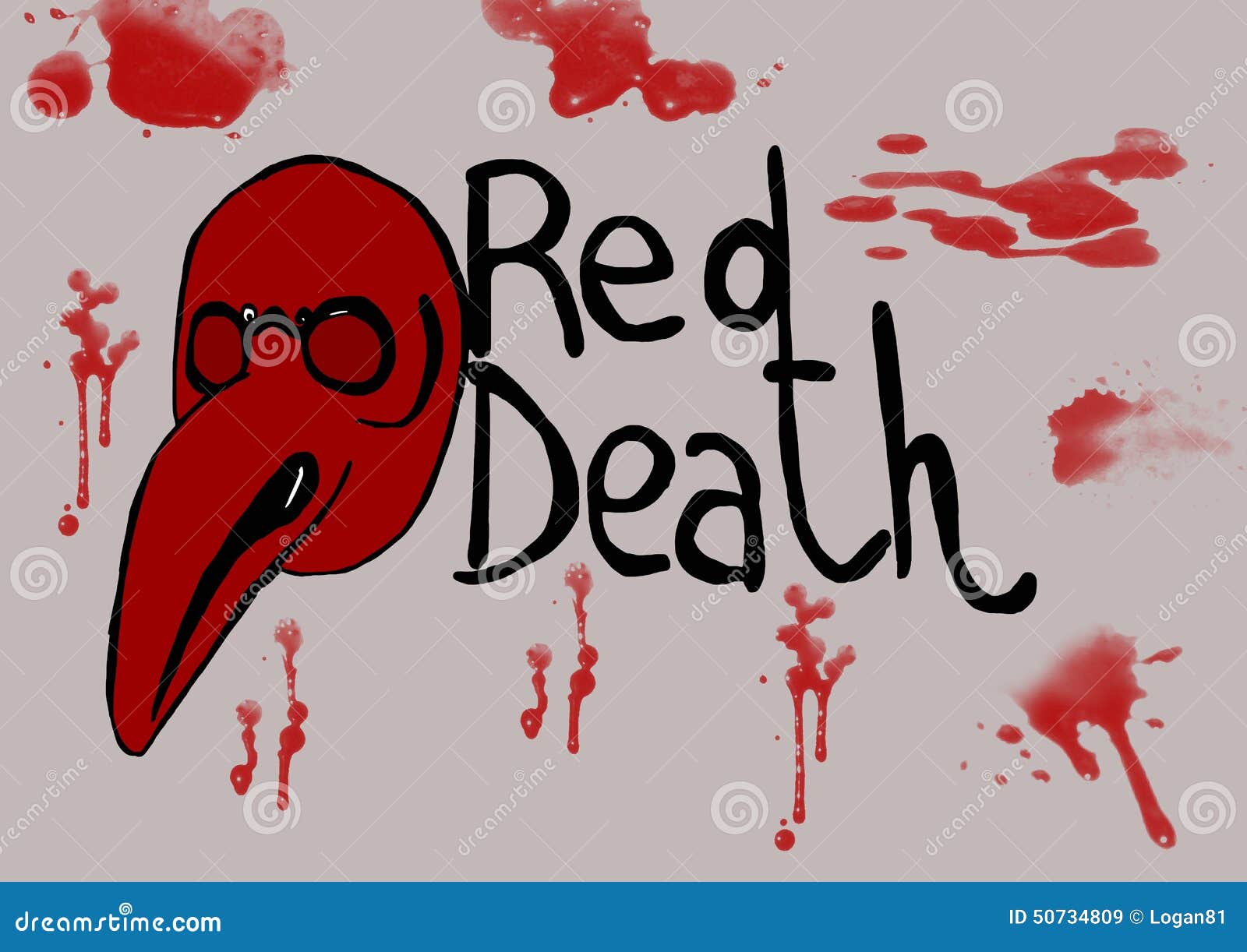 Red death stock illustration. Illustration of doctor - 50734809
