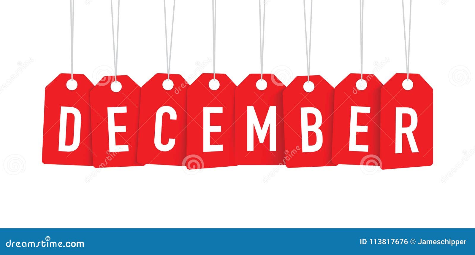 Red december tag stock vector. Illustration of template - 113817676
