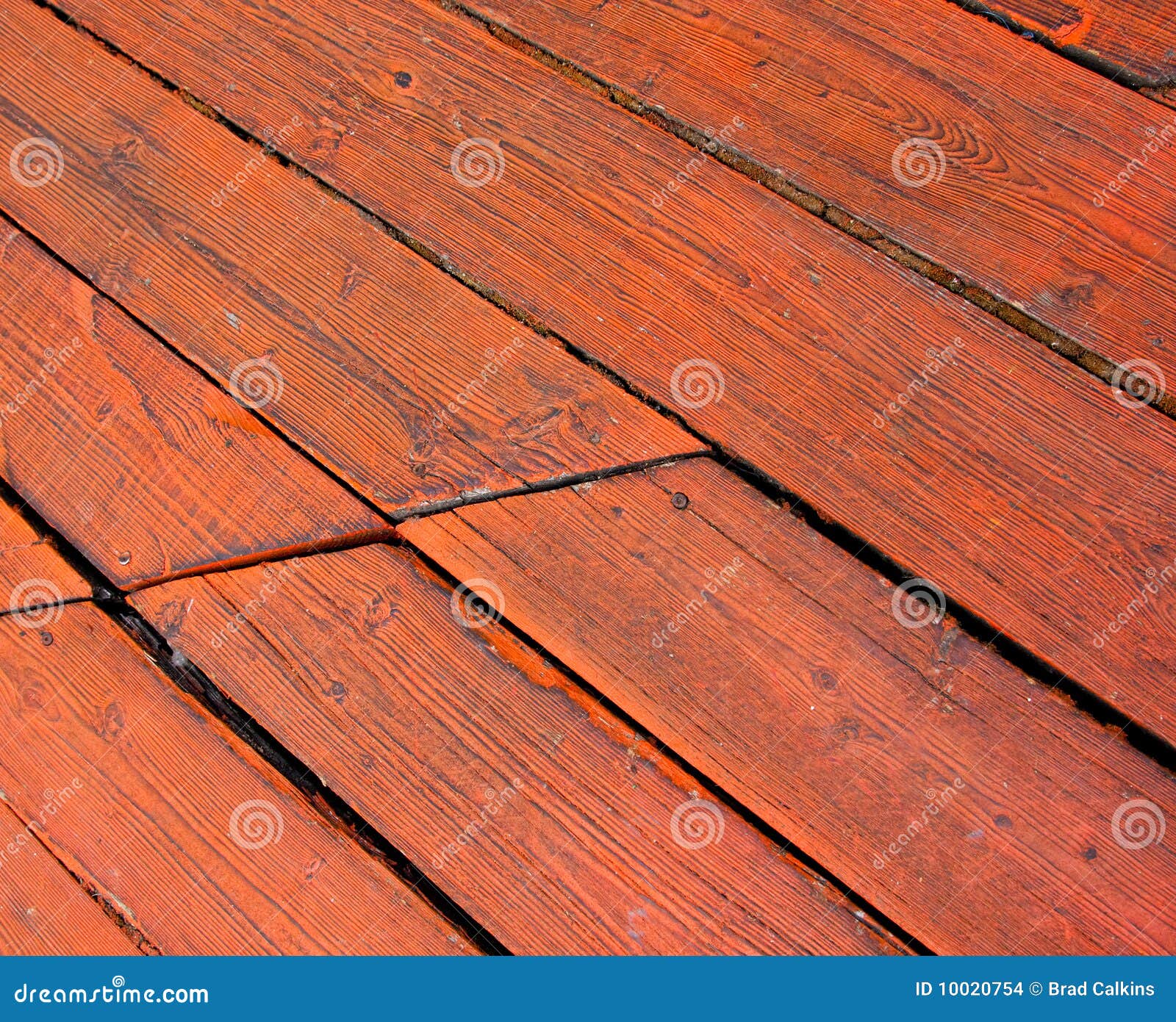 Red deck boards stock photo. Image of texture, rough - 10020754