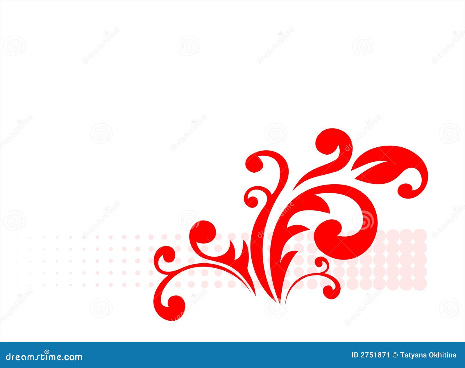 Red decor stock vector. Illustration of silhouette, picture - 2751871