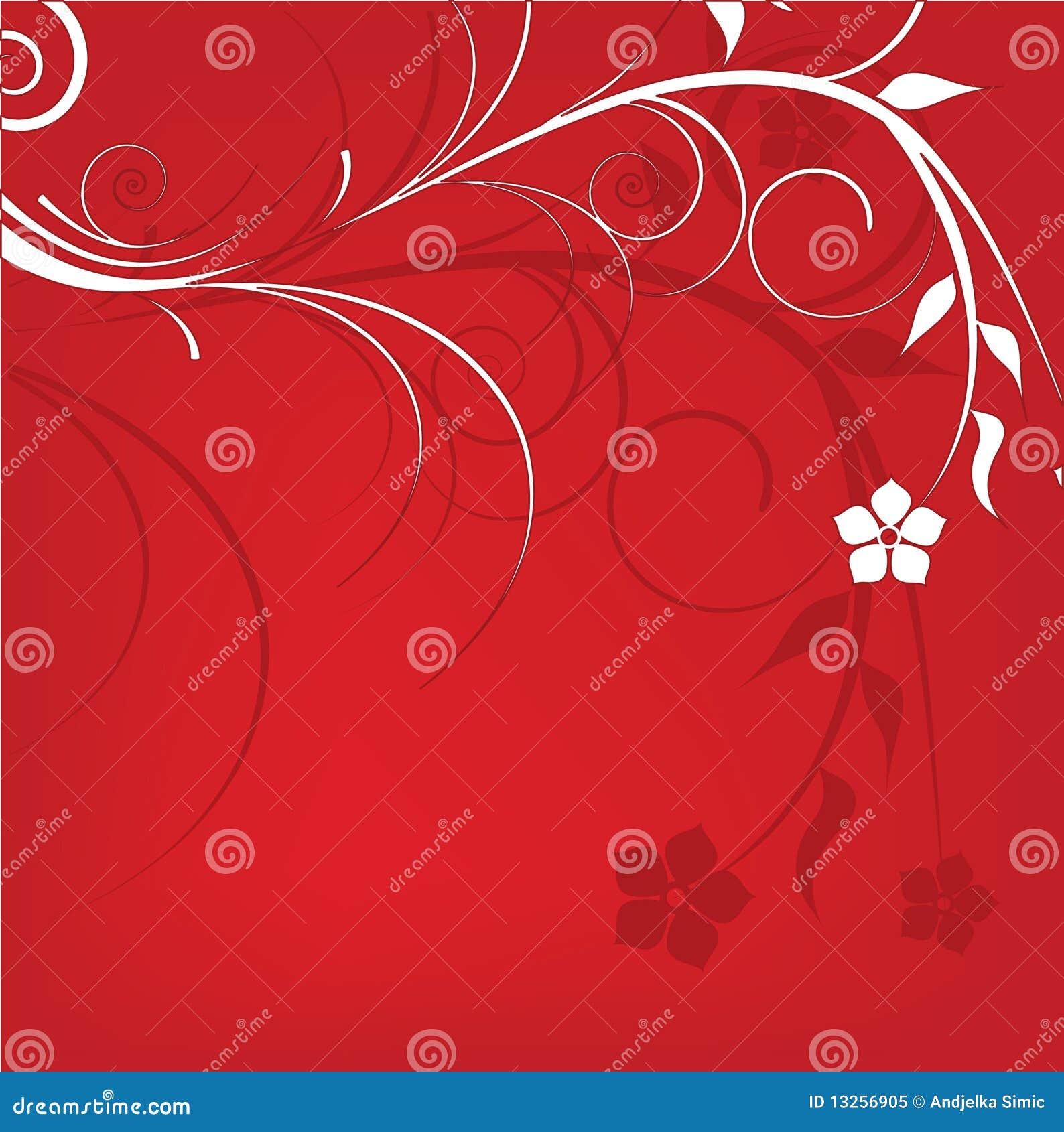 Red decorativ background stock vector. Illustration of drawing - 13256905