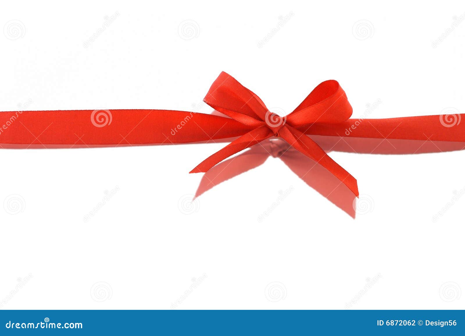 Red decorative bow ribbon stock photo. Image of decoration - 6872062