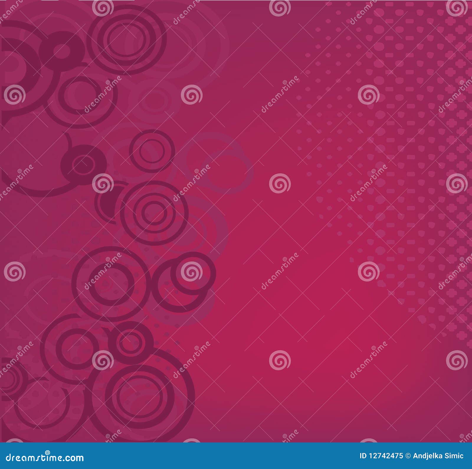 Red decorative circle stock vector. Illustration of tile - 12742475